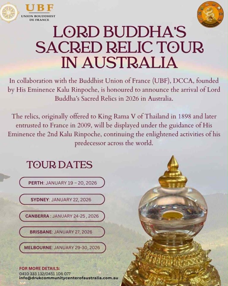 Buddhist Council of Western Australia Inc. » The Buddha Relic Tour 2026